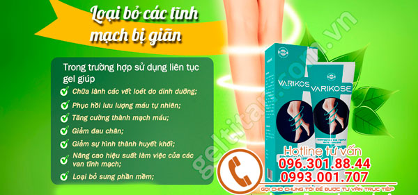 Varikose Kem Bôi Hỗ Trợ Điều Trị Giãn Tĩnh Mạch Chất Lượng