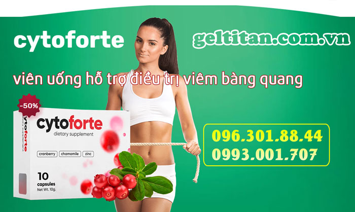 Cyto Forte hỗ trợ điều trị viêm bàng quang cho nữ