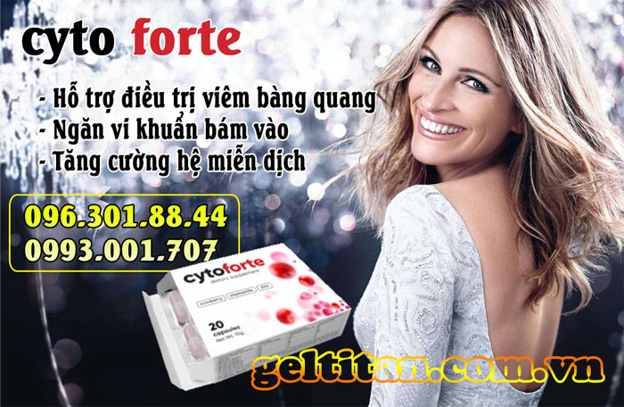 Cyto Forte hỗ trợ điều trị viêm bàng quang cho nữ
